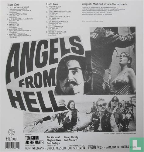 Angels From Hell Original Motion Picture Soundtrack Lp Rtlp1001 2011