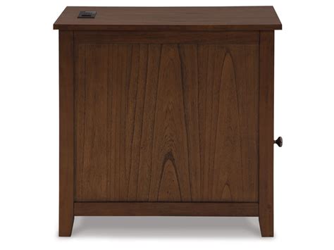 Trenton Chairside Table With Usb And Power Montgomerys Local South Dakota Furniture Stores