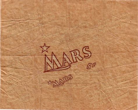 1939 Mars Candy Wrapper Archive