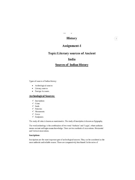 History Assignment 1 Pdf