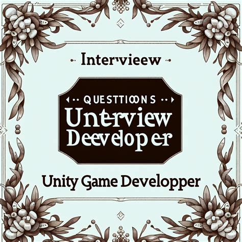 Вопросы на собеседовании Unity разработчик игр ключевые советы и