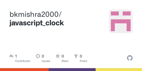 GitHub Bkmishra2000 Javascript Clock