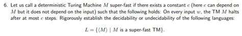 solved 6 let us call a deterministic turing machine m