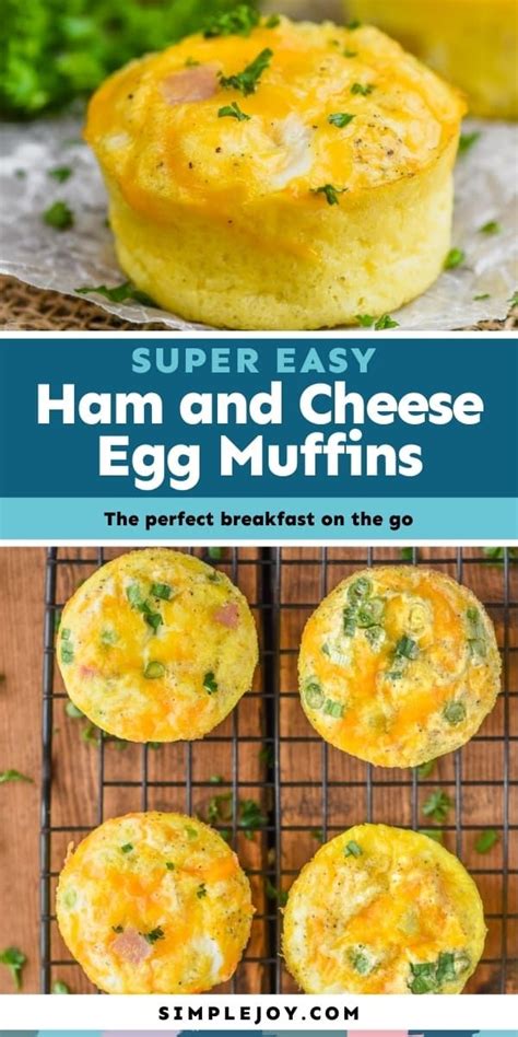 These Ham And Cheese Egg Muffins Are Such An Easy Delicious Breakfasts