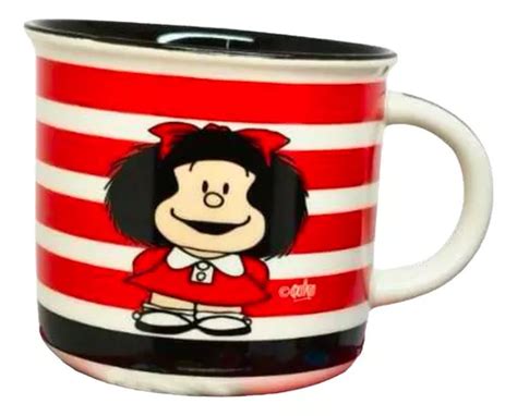 Taza Mafalda Grande Porcelana Ml Cafe Chocolate Leche Te Meses Sin Inter S