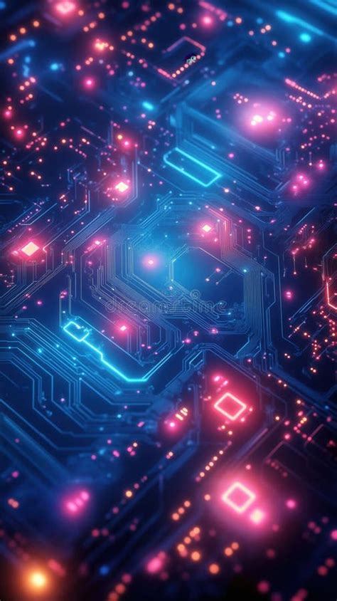 a glowing circuit board pattern representing innovation digital