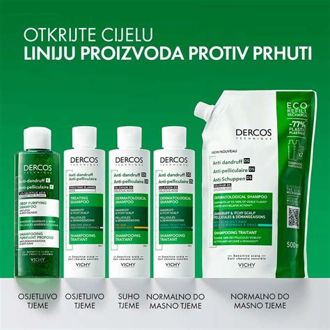 Vichy DERCOS šampon protiv peruti za masno vlasište eko punjenje za masno vlasište Apoteke B