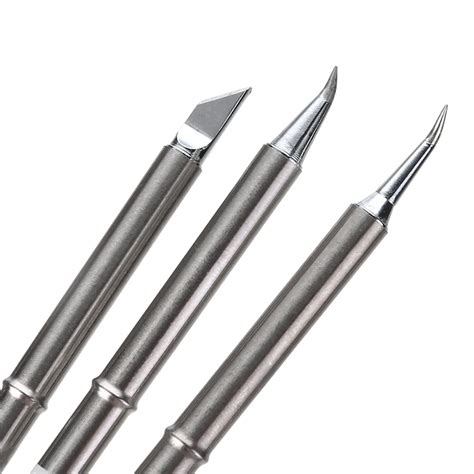 Duarble T12 Soldering Iron Tips Silver Solder Station Tip Handle