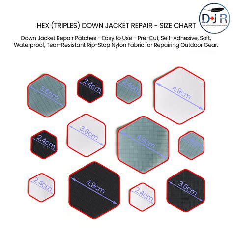 Hex Triple White Black And Light Grey Down Jacket Repair