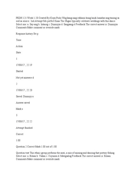 Pedh 121 Week 11 20 Pdf Dances Ballroom Dance