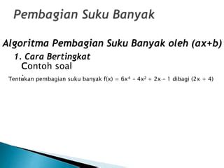 Mtk Suku Banyak PPT