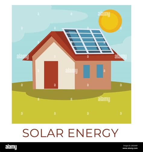 Solar Energy Accumulating Natural Resources For Electricity Usage Stock Vector Image And Art Alamy