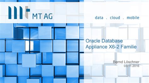 Oracle Database Appliance X6 2 Familie