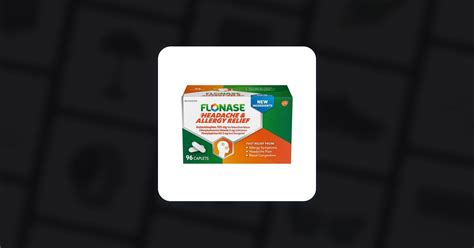 Flonase Acetaminophen Headache And Allergy Relief 96 Caplets • Price