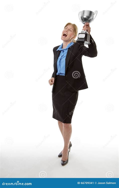 Shes A Winner Stock Image Image Of Standing Accomplish 66709341