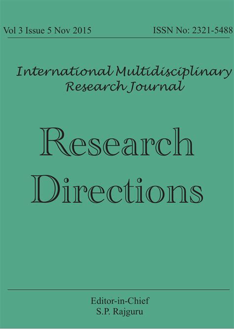 International Multidisciplinary Research Journal