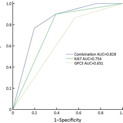 Receiver Operating Characteristic Curve Analysis Of Combination Of Ki67