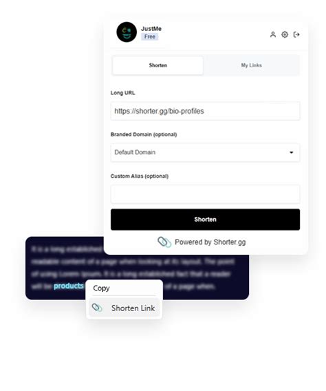 Shorter.gg - Free Url Shortener, Link in Bio and QR Codes - Shorter.gg