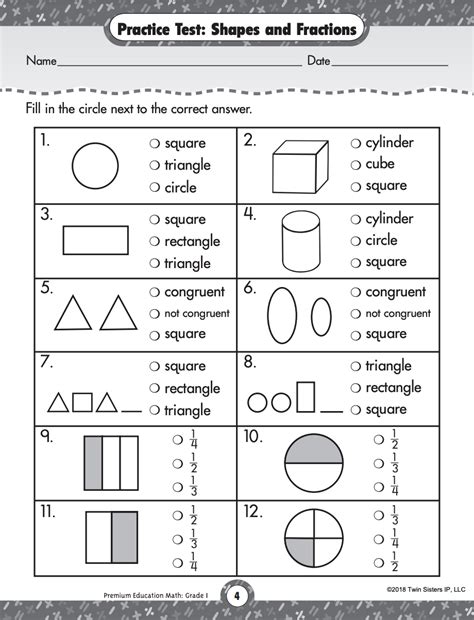 Math Grade 1 Comprehensive Skills Practice Test By Teach Simple