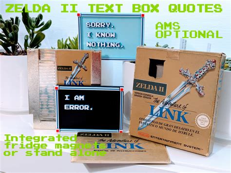 Zelda 2 Text Box Quotes Set Magnetic No Ams Req By Mmora Makerworld