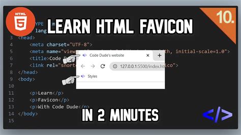 Learn HTML Favicon In Minutes Code Dude YouTube
