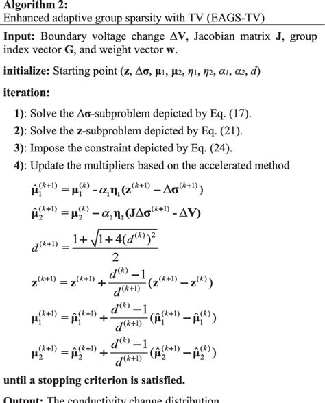 Table Ii From Image Reconstruction For Electrical Impedance Tomography Using Enhanced Adaptive