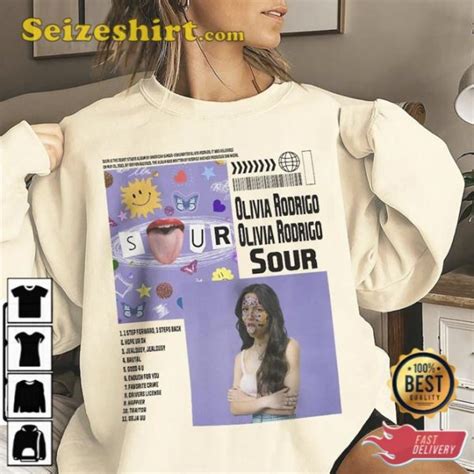 Olivia Rodrigo Sour Album Cover Design Unisex Shirt For Fans
