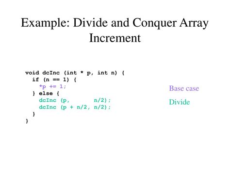 ppt recursion unrolling for divide and conquer programs powerpoint