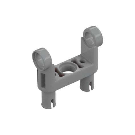 Lego Medium Stone Gray Technic Connector Toggle Joint Smooth Double With 2 Pins 48496 65746