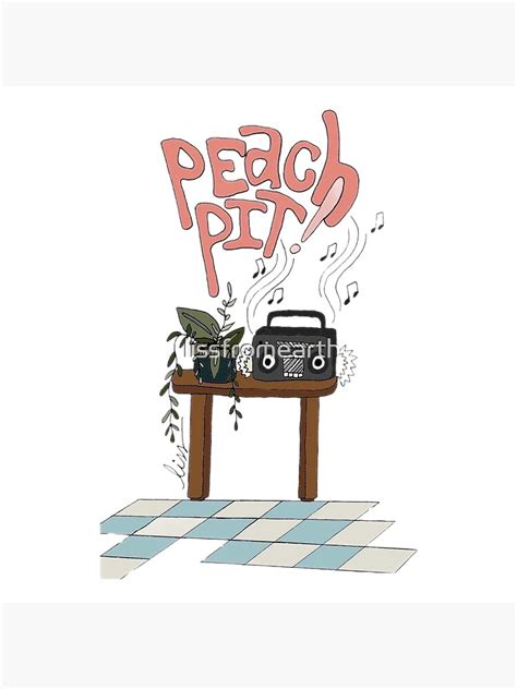 Original Peach Pit Fan Art Poster For Sale By Lissfromearth Redbubble