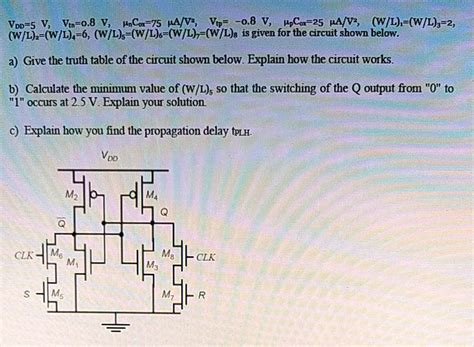 solved text w l w l 6 w l w l w l w ls is given for the circuit