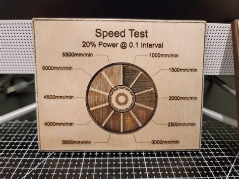 Custom Material Test Array Set Finished R Lasercutting