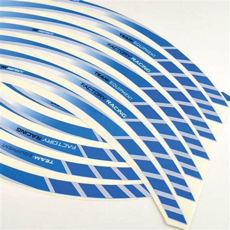 Auen Sticker Wheel Rim Honda Silver Deauville 650 Blue Strip Tape Vinyl