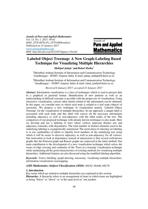 pdf labeled object treemap a new graph labeling based technique for