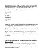 Understanding Network Architectures And Ip Addressing A Course Hero