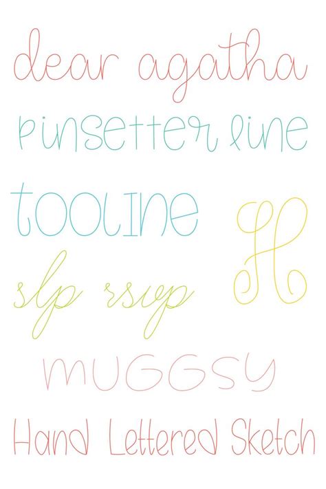 Single Line Fonts For Writing Engraving Foiling And More Free