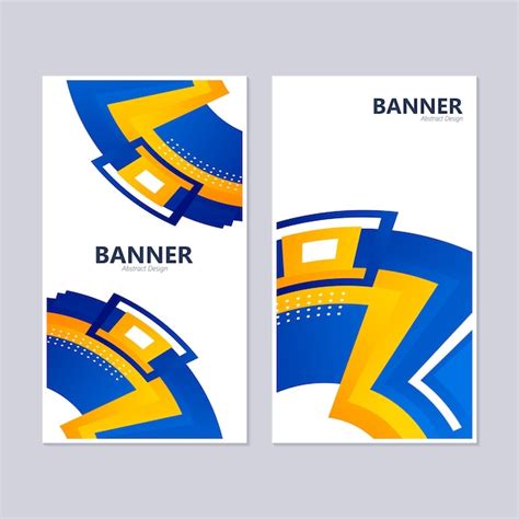 Premium Vector Colorful Abstract Shape Banner Design