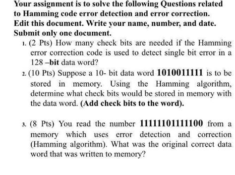 Solved Your Assignment Is To Solve The Following Questions