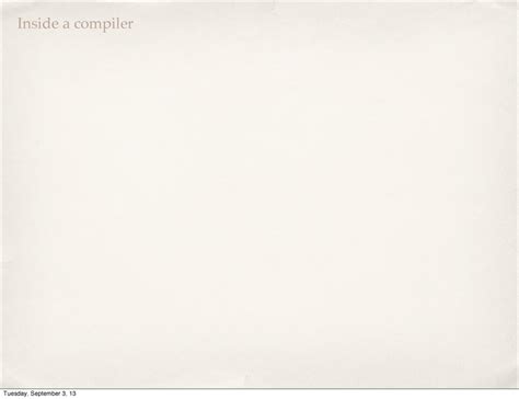 Compilers 101 An Introduction To Programming Languages And Parsing