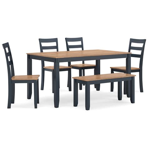 Signature Design By Ashley Gesthaven 12372584 6 Piece Casual Dining Set