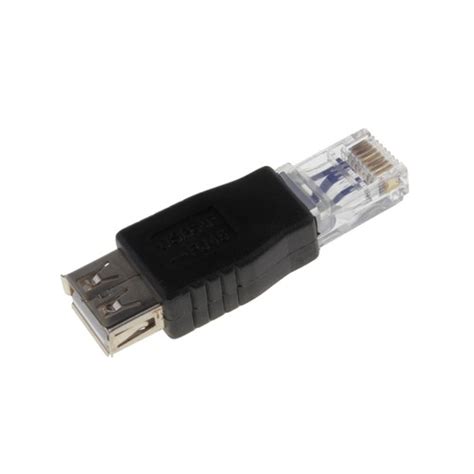 USB A Female To Ethernet LAN RJ Male Router Adapter