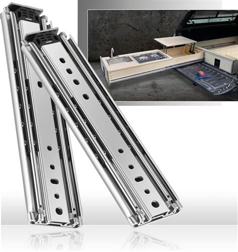 Reguda Heavy Duty Drawer Slides Full Extension Locking Runners With