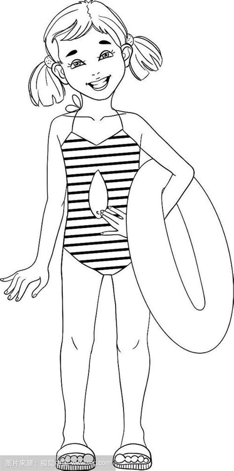儿童泳装简笔画大全简单（推荐17张） 简笔画图片大全