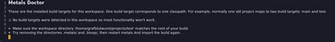 No Buildtarget Found · Issue 1028 · Scalametametals · Github