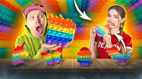 24 часа в ПОПИТ ДОМЕ и едим ПОПИТ ЕДУ! Еда только в виде POPIT ЧЕЛЛЕНДЖ ...