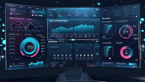 Hightech Digital Dashboard With Seamless Business Automation Features Premium Ai Generated Image