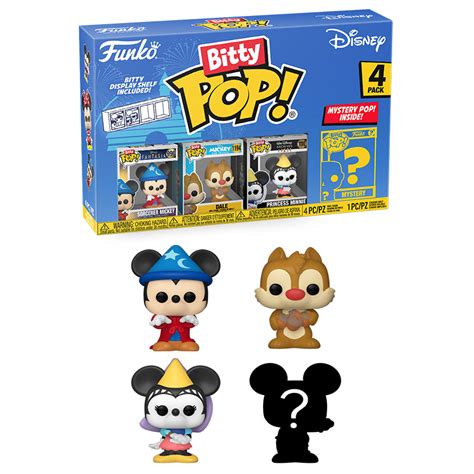 Funko Bitty Pop Disney 4 Pack Sorcerer Mickey Zaptoys Nl