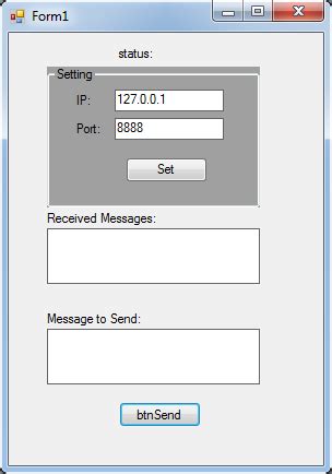 C Windows Form Chat Application Using Threads Stack Overflow