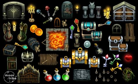 2D Dungeon Tile Pack By Moon Tribe 2D Dungeon Tile Pack By Moon Tribe