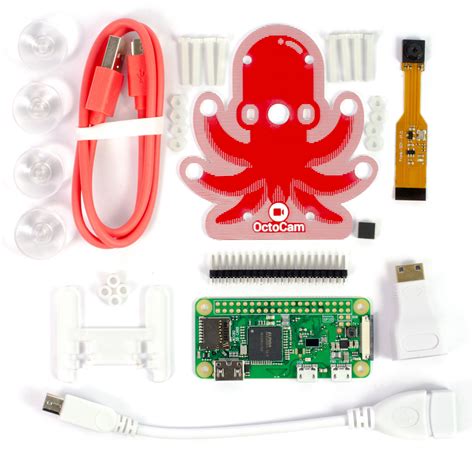 Pimoroni Pim286 Raspberry Pi Zero W Octo Cam Project Kit Rapid Online